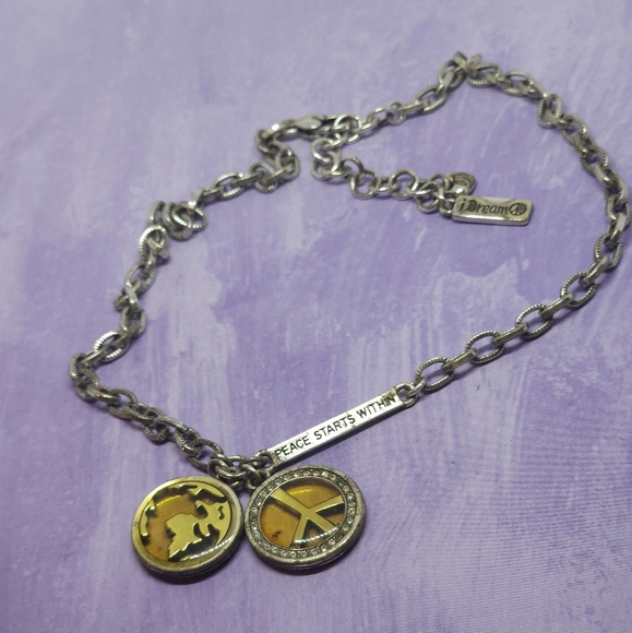 Brighton | Jewelry | Vintage Brighton Earth Deco Silver Tone Peace ...